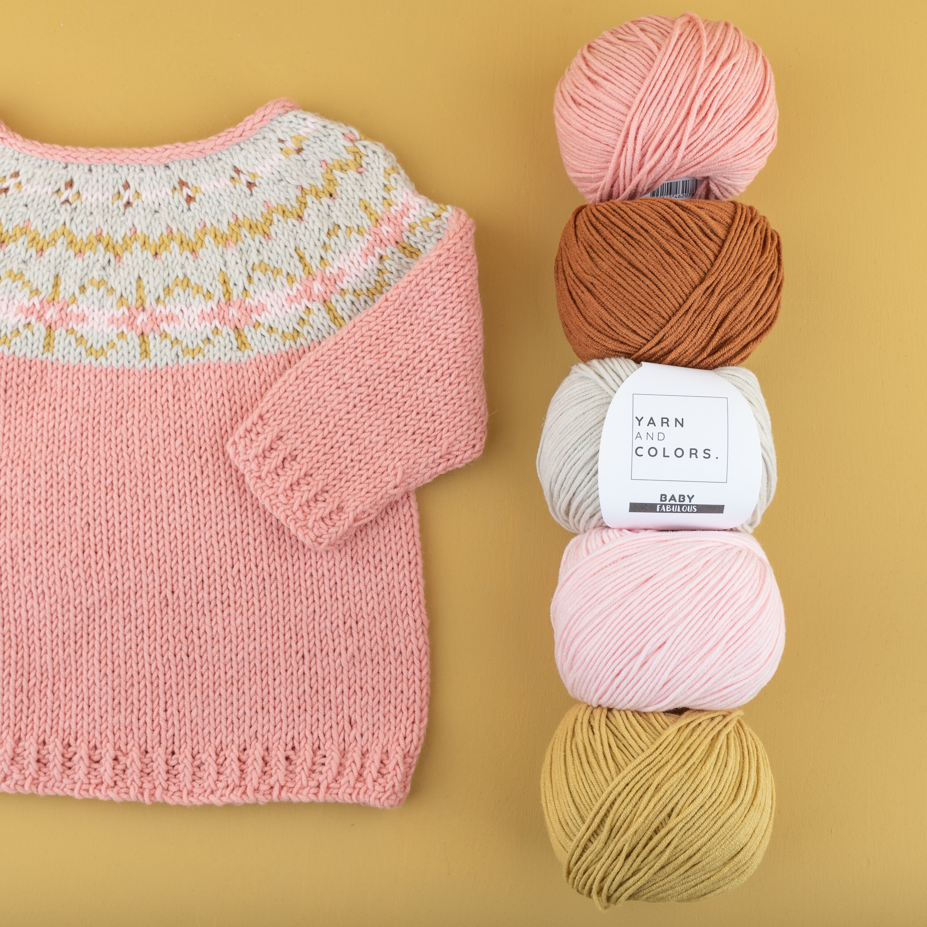 Yarn and Colors - Knitting Baby Sweater Pattern PDF - Hanna Sweater ...