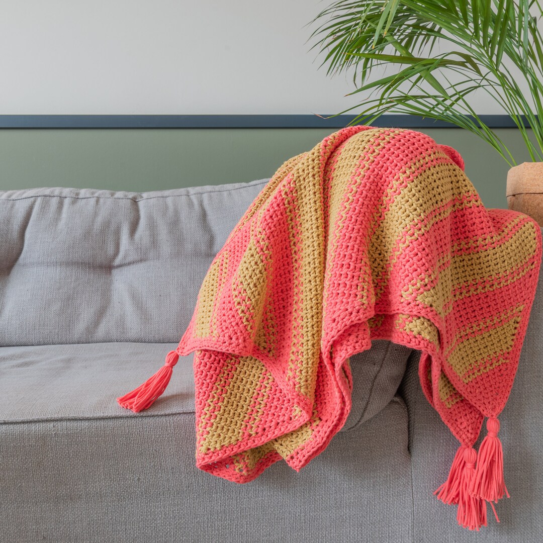 Yarn and Colors - Crochet Blanket Pattern PDF - Boho Blanket - Etsy