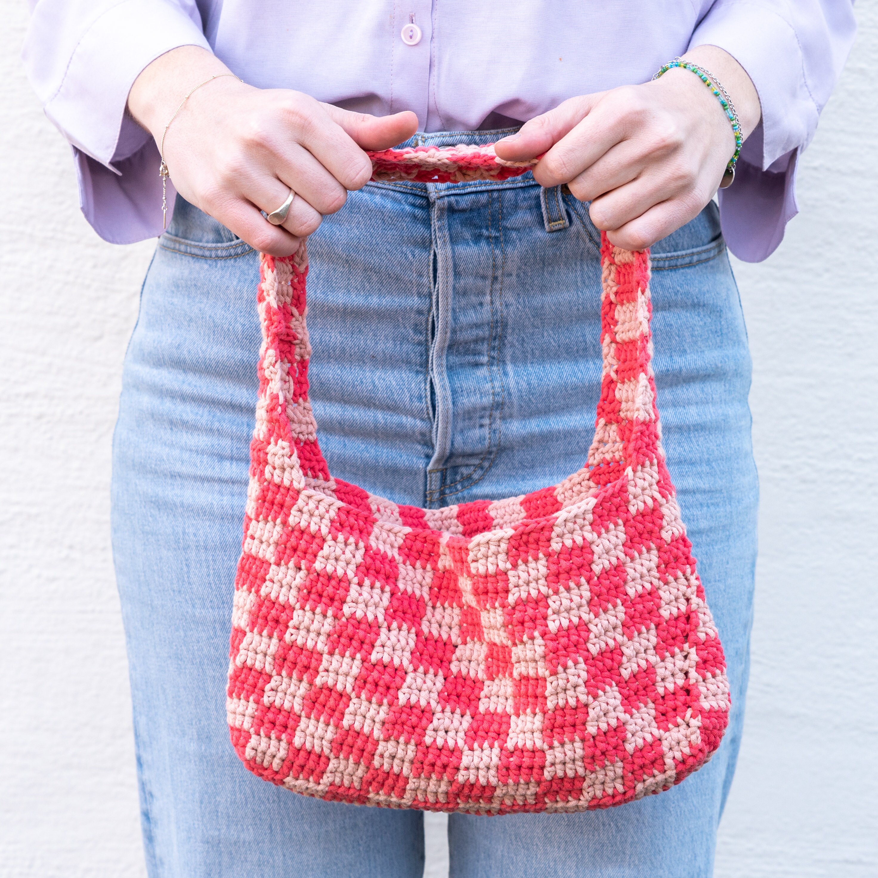 Yarn and Colors - Crochet Bag Pattern PDF - Checkered Bag - Etsy