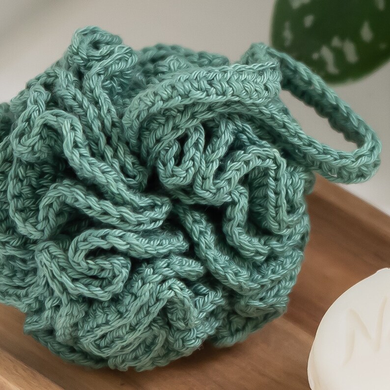 Yarn and Colors Crochet Shower Puff Pattern Shower Pouf - Etsy