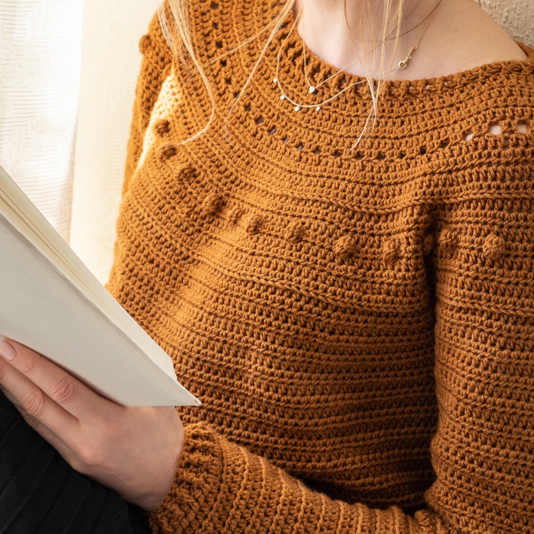 Yarn and Colors - Sweater Crochet Pattern PDF - Sunrise Sweater - Etsy