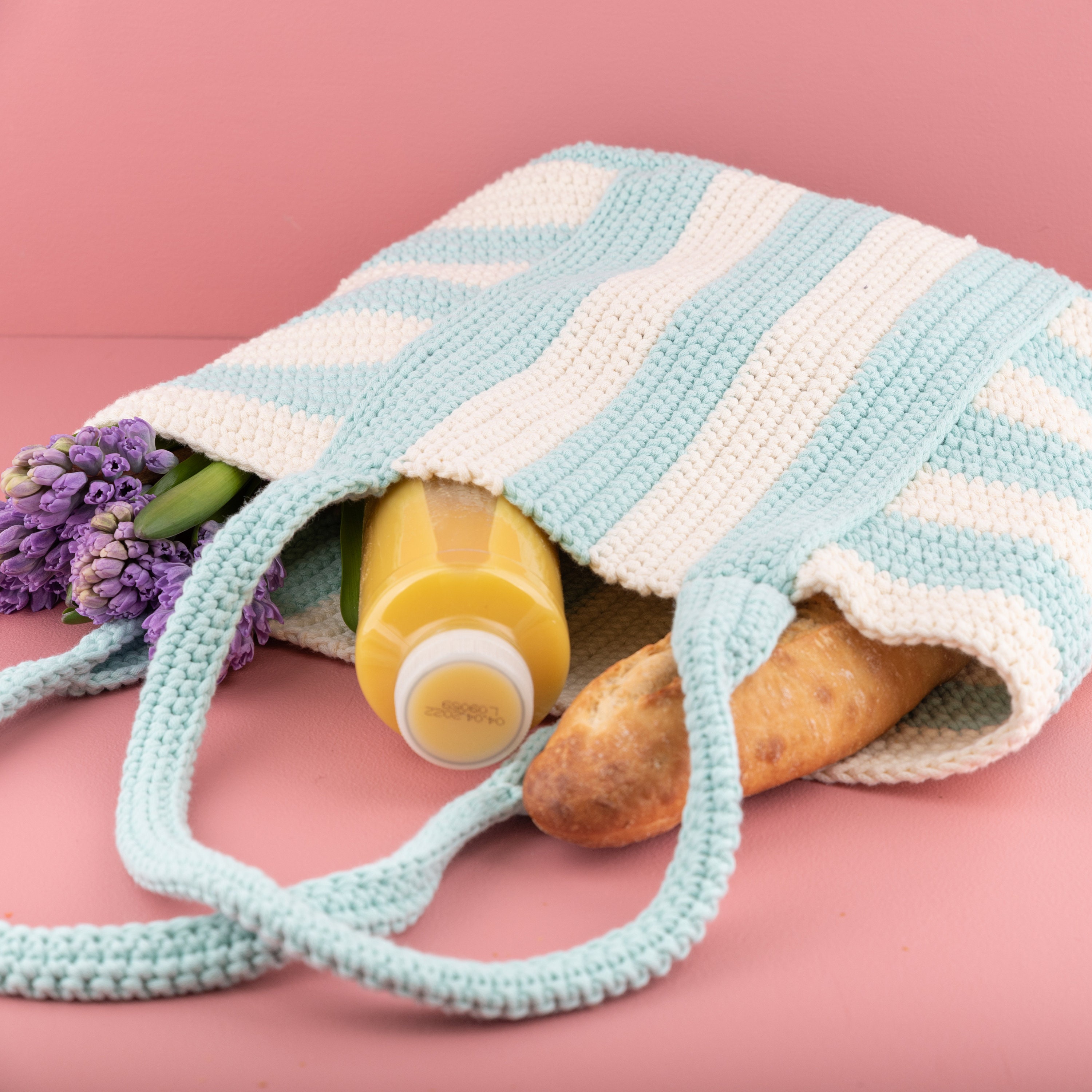 Yarn and Colors Crochet Bag Pattern PDF Candy Shopper - Etsy