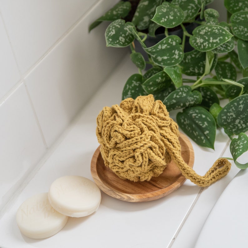 Yarn and Colors - Crochet Shower Puff Pattern - Shower Pouf - Etsy
