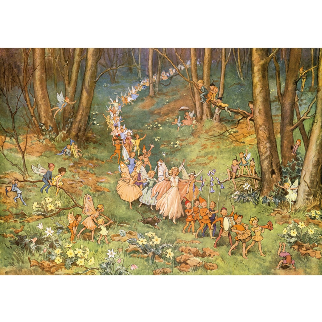 The Fairy Way - M W Tarrant Postcard - Etsy UK