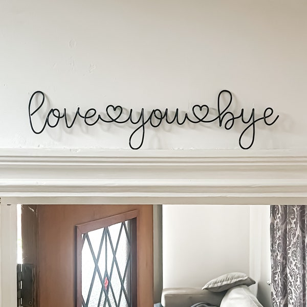 Love You, Bye Sign - Etsy