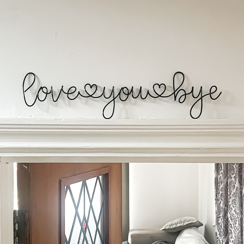 Love You, Bye Sign - Etsy
