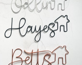 Personalised Wire Wall Words - Etsy