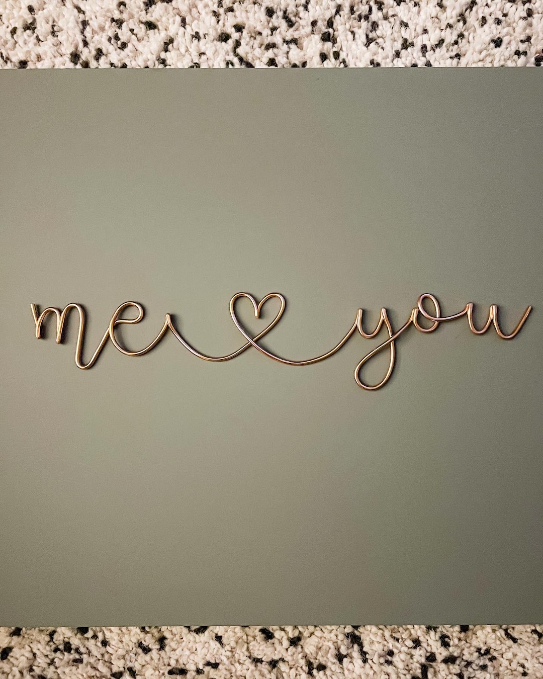 Wire Words | Me You | Bespoke Wall Words | Wire Wall Art | Wall Quotes ...