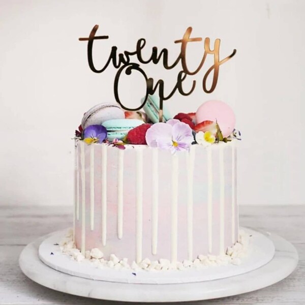 21 Cake Topper - Etsy