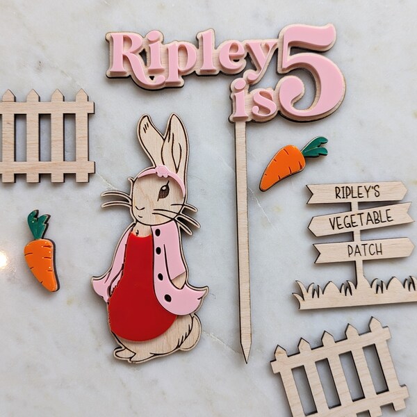 Peter Rabbit Lily Cake Topper - Etsy