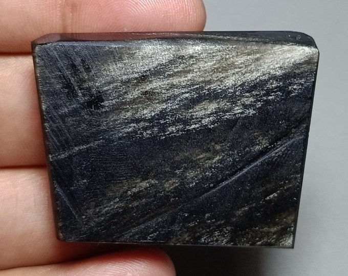 Obsidian Slab AAA Quality Black Obsidian Slab Grief Stone Lapidary Slab ...