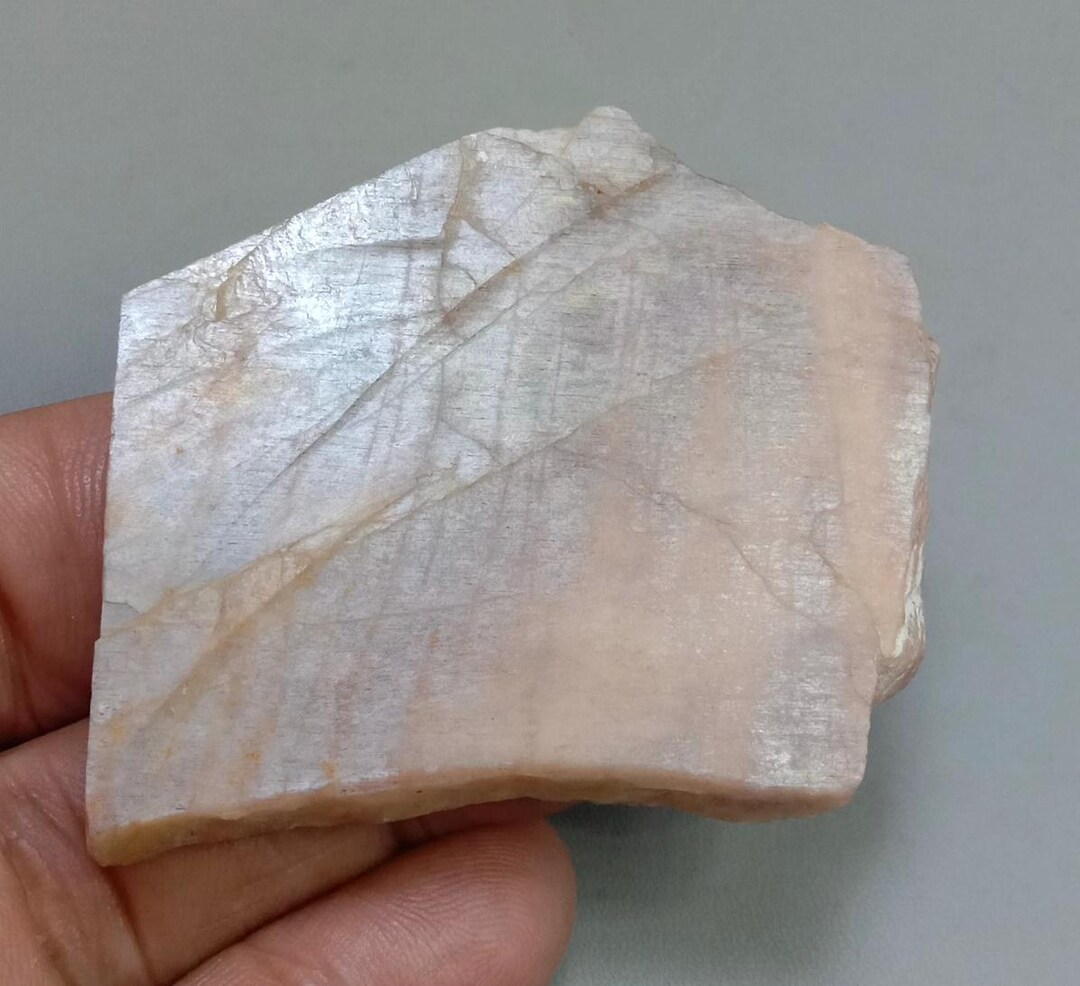 Sunstone - Natural Rainbow Lattice Sunstone Unpolished Slab 185.00ct ...
