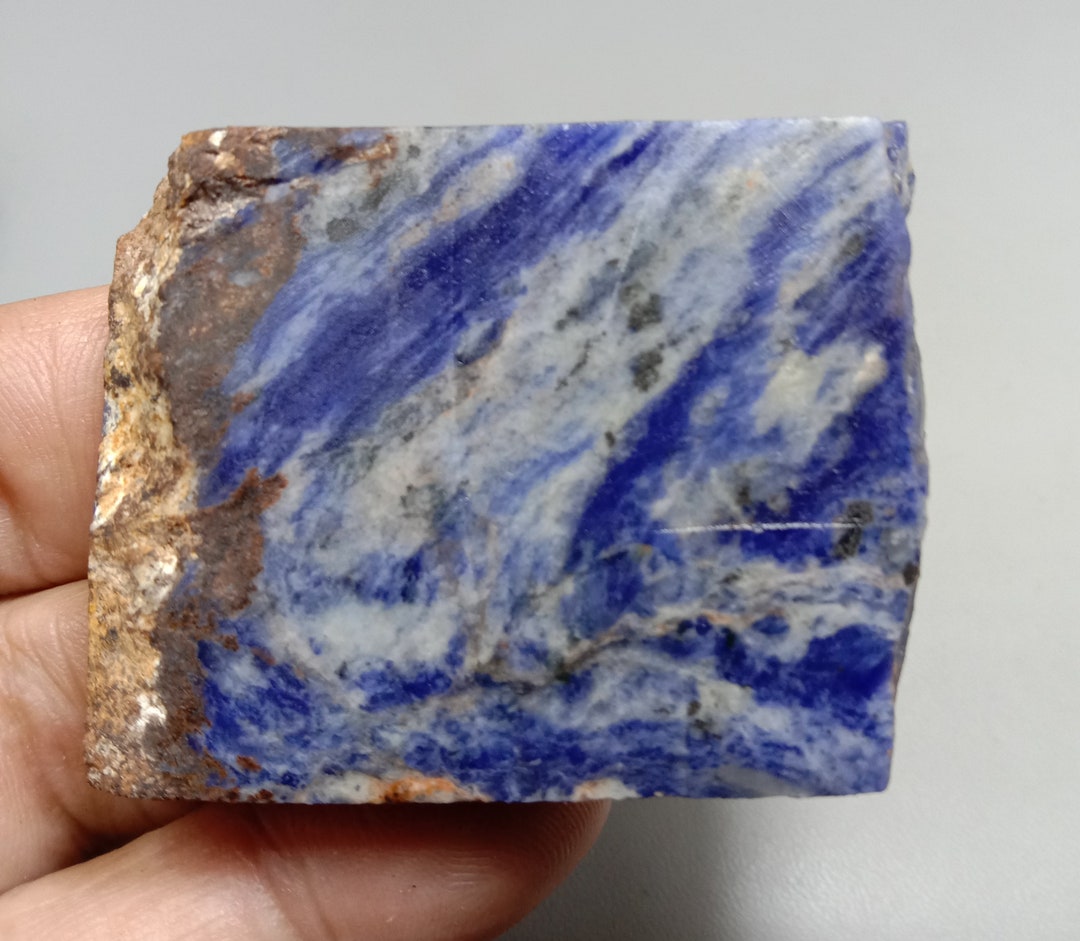 Sodalite - Sodalite Rough Slab - Raw Stone - Lapidary - Unpolished Raw ...
