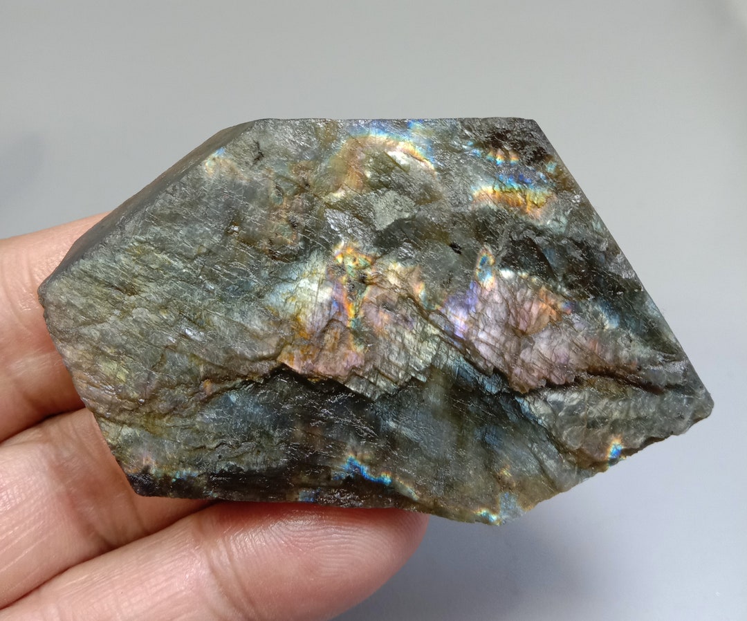 Spectrolite - Crystal Slab - Spectrolite Stone Slab - Lapidary - Natural Spectrolite Slab 256 ...