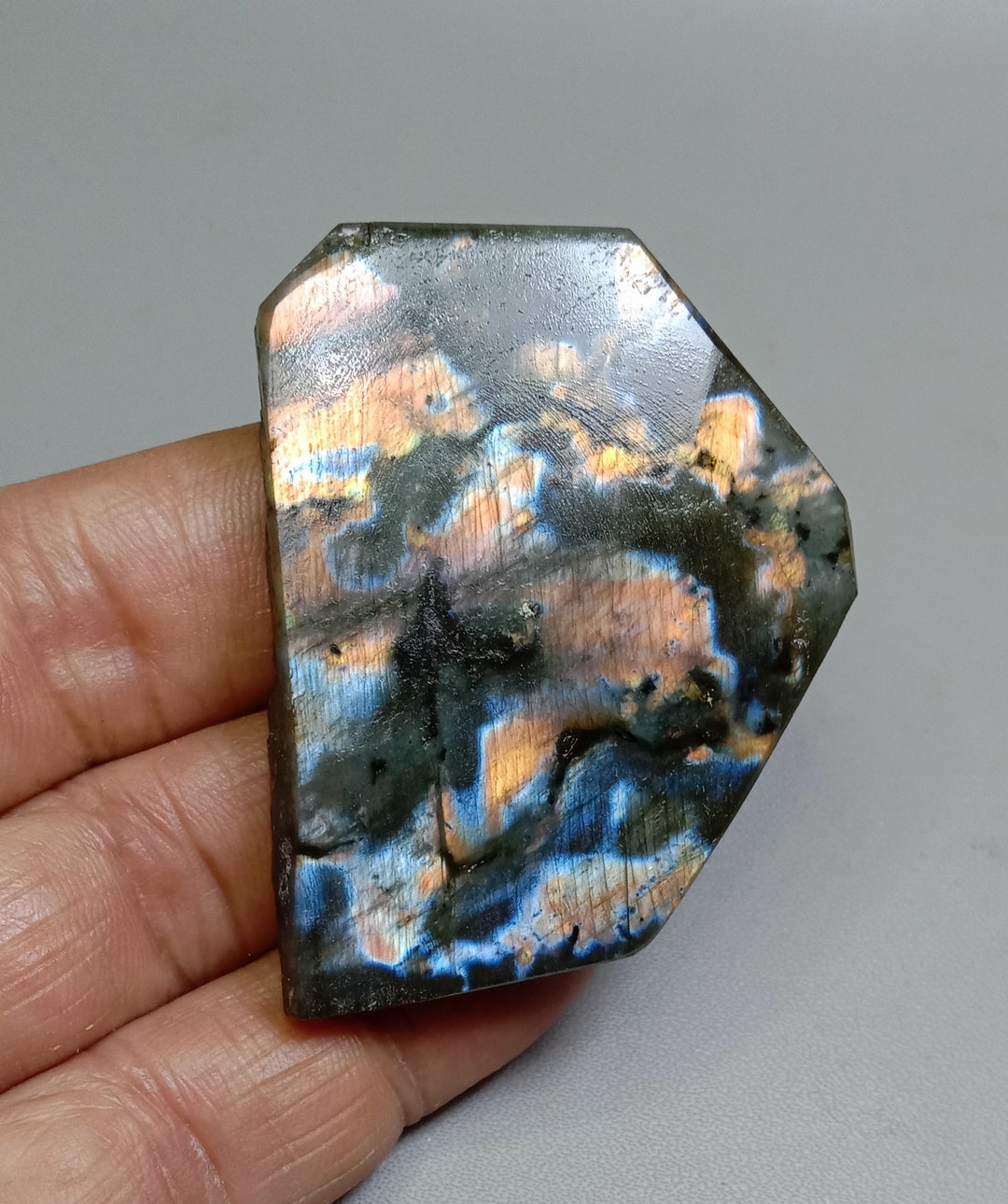 Spectrolite Crystal Slab AAA Quality Finland Spectrolite Lapidary ...