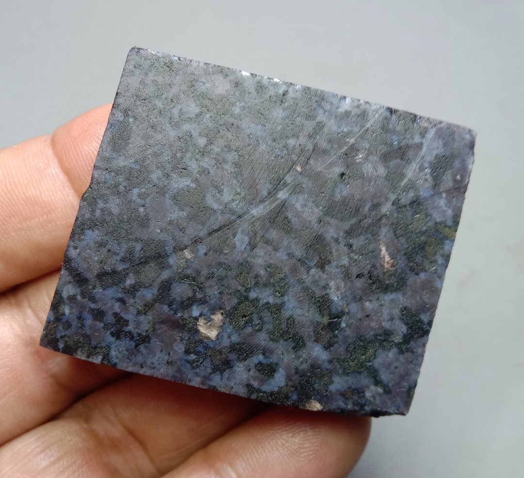 Mystic Merlinite Slab Indigo Gabbro Raw Lapidary Slab Rough Slice 204 ...