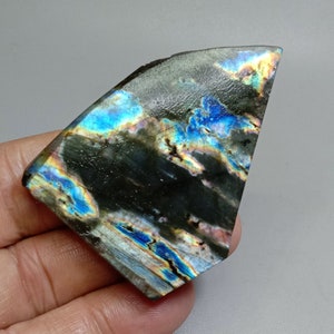 Spectrolite Crystal Slab Spectrolite Stone Slab Lapidary Natural ...