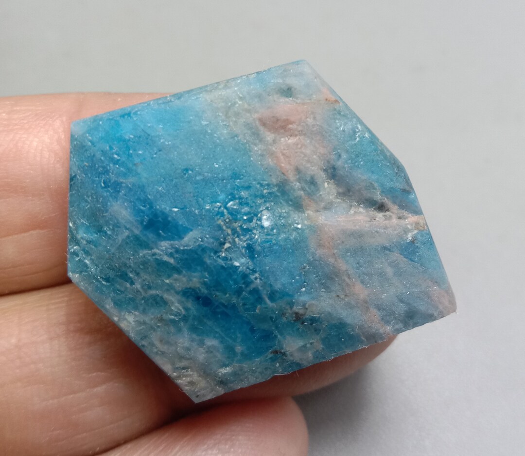 Apatite Stone of Manifestation Apatite Rough Stone Slab Raw Blue ...