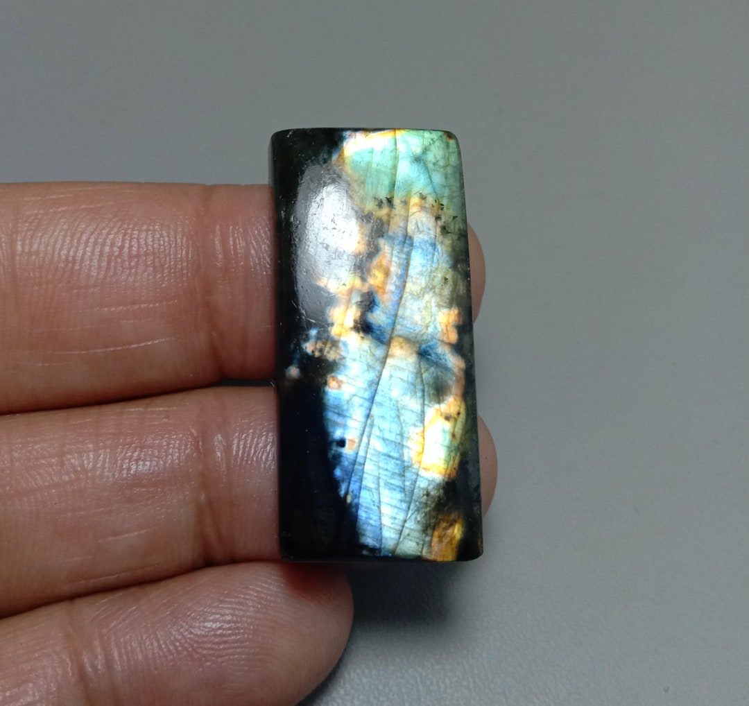 Spectrolite Cabochon - Crystal Spectrolite - Black Labradorite Stone ...