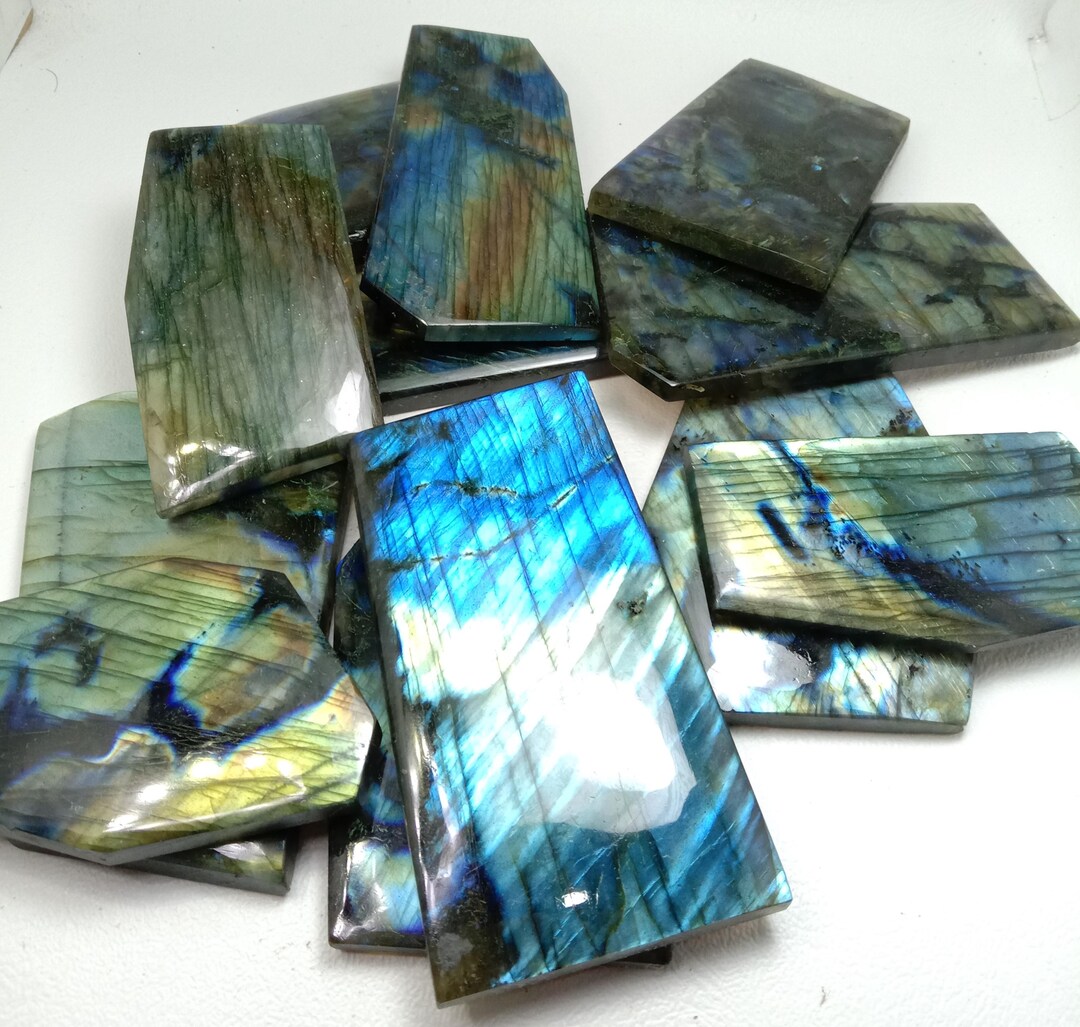 Labradorite Slab - Natural Flashy Crystal Polished Stone (#1-20 ...