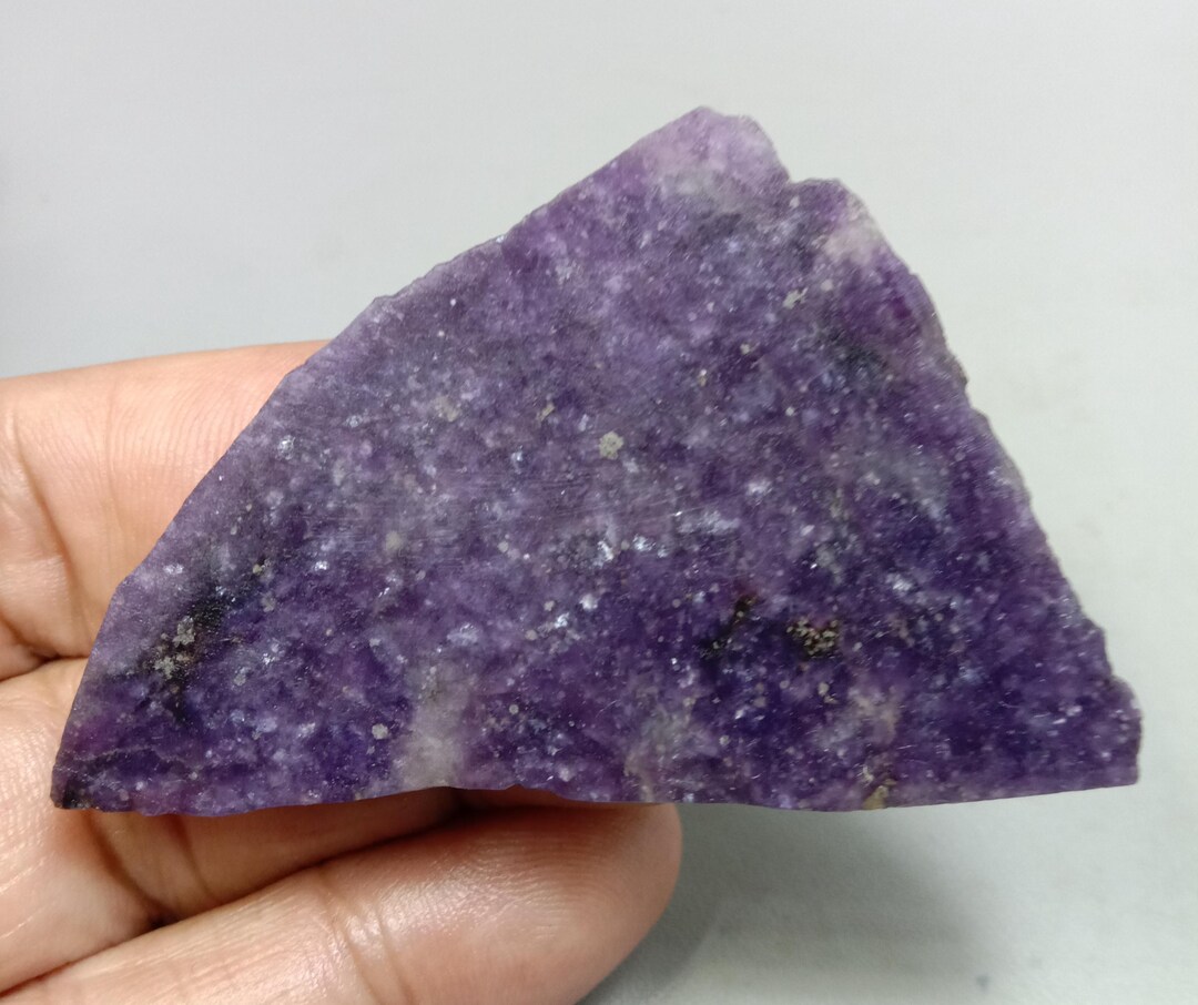 Lepidolite Intense Purple Slab Natural Purple Mica Crystal Lapidary ...