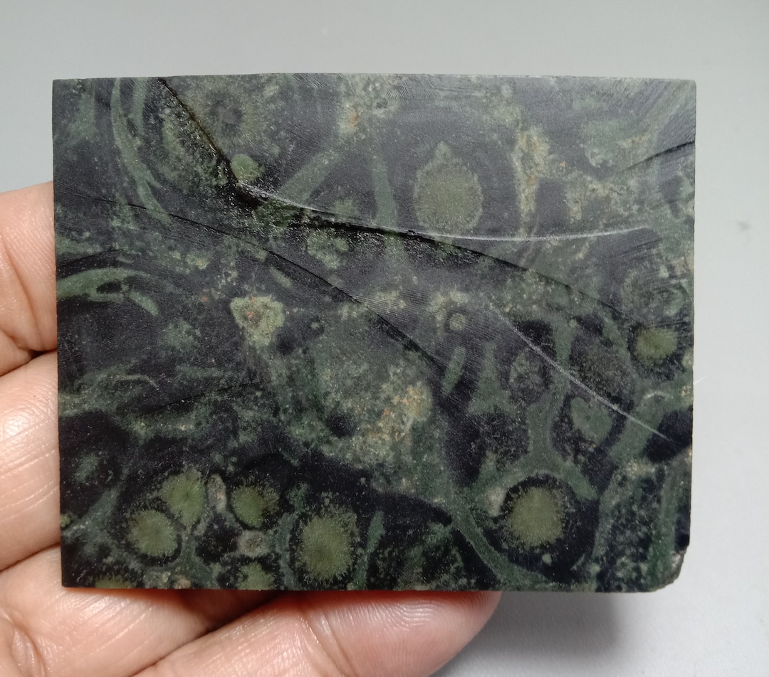 Kambaba Jesper Slab - Crocodile Jasper Unpolished Slab - Natural ...