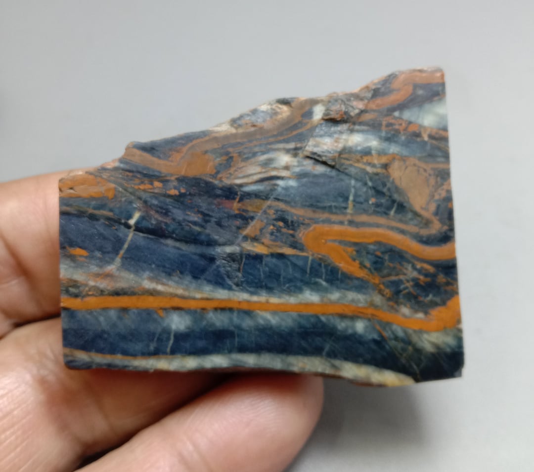 Tiger Eye blue Hawks Eye Unpolished Slab Blue Tiger Eye Lapidary Rough ...