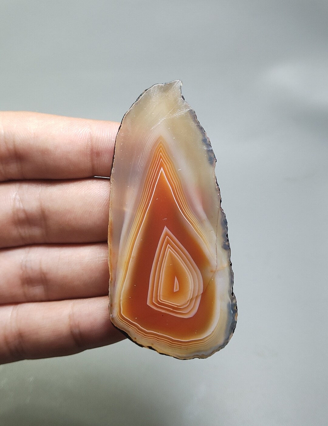 Red Banded Agate Slab Rare Banded Agate Rough Lapidary - Etsy