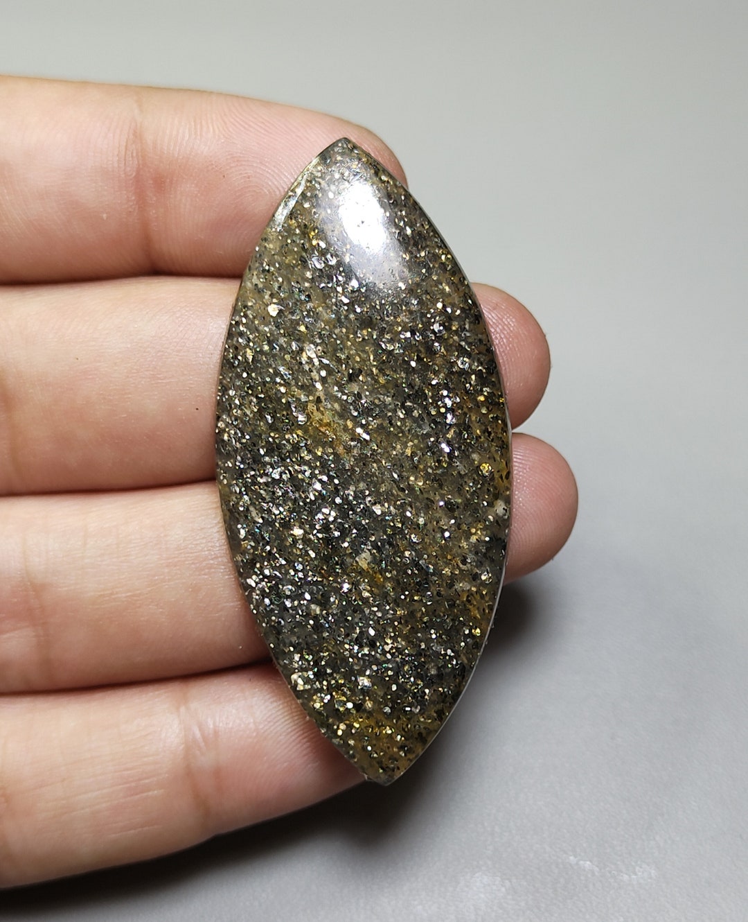 Sunstone Black Sunstone Crystal Black Gold Sunstone - Etsy