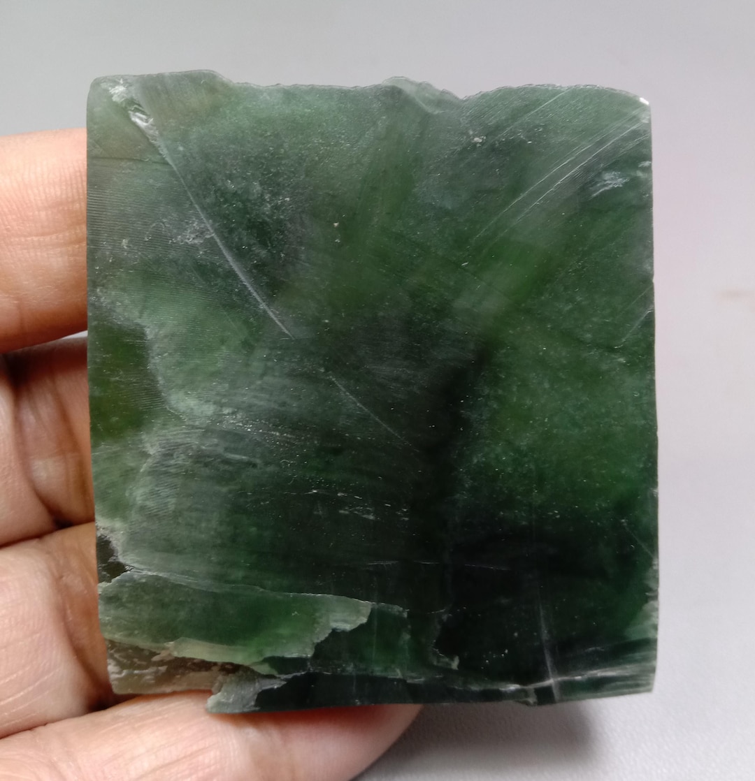 Serpentine - Green Crystals Snake Stone Serpentine Rough Slab 227.00ct ...