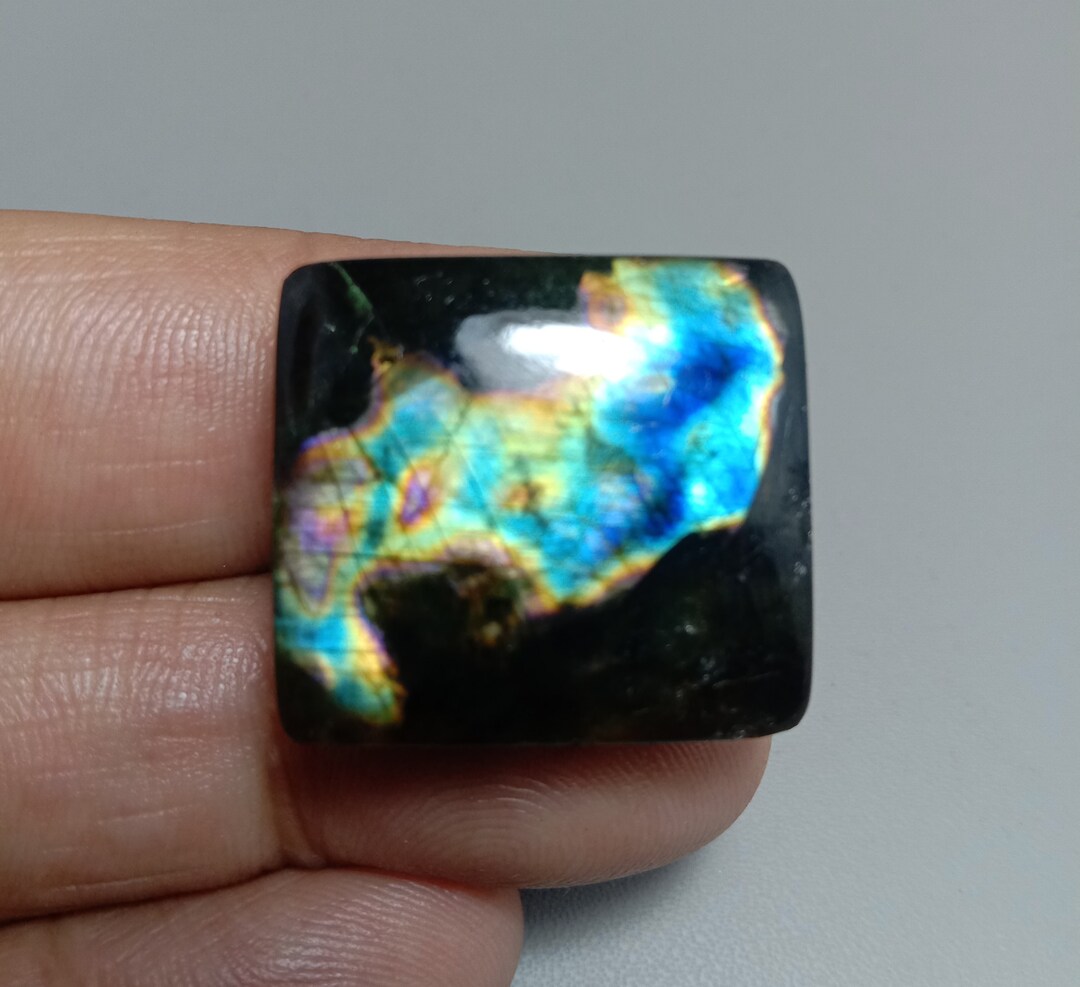 Spectrolite Cabochon Crystal Spectrolite Black Labradorite Stone ...