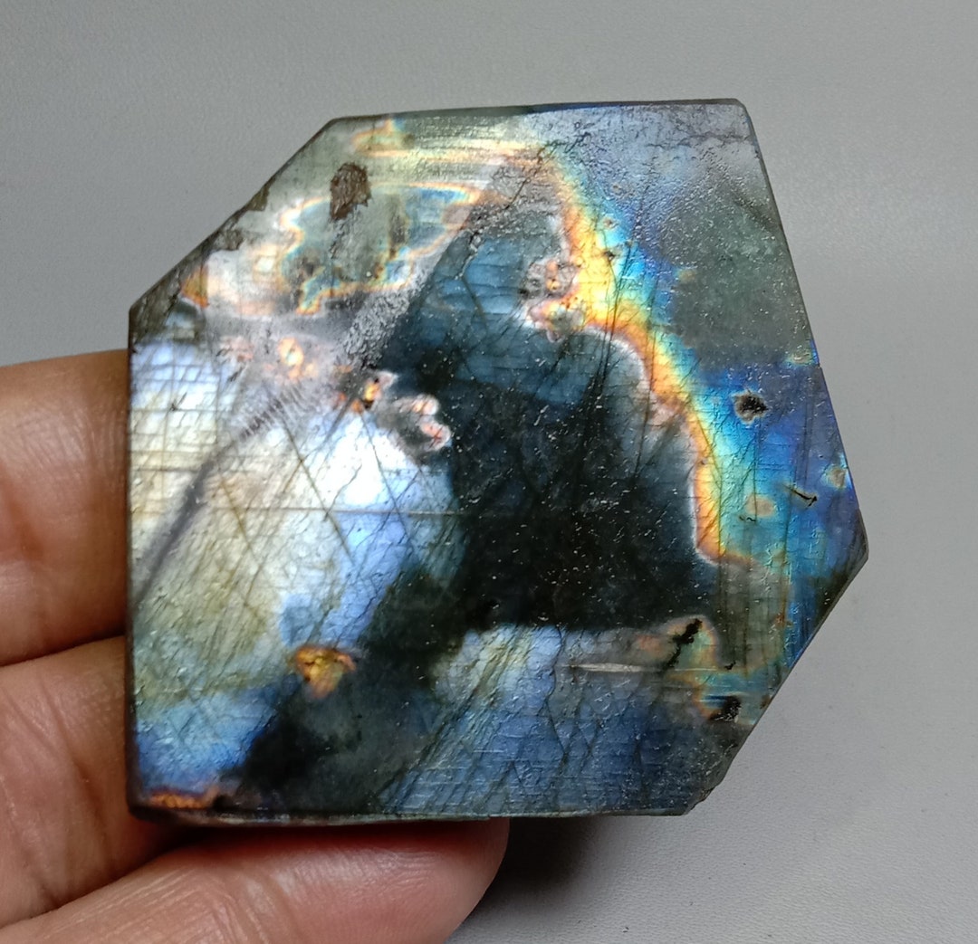 Spectrolite Crystal Slab AAA Quality Finland Spectrolite Lapidary ...