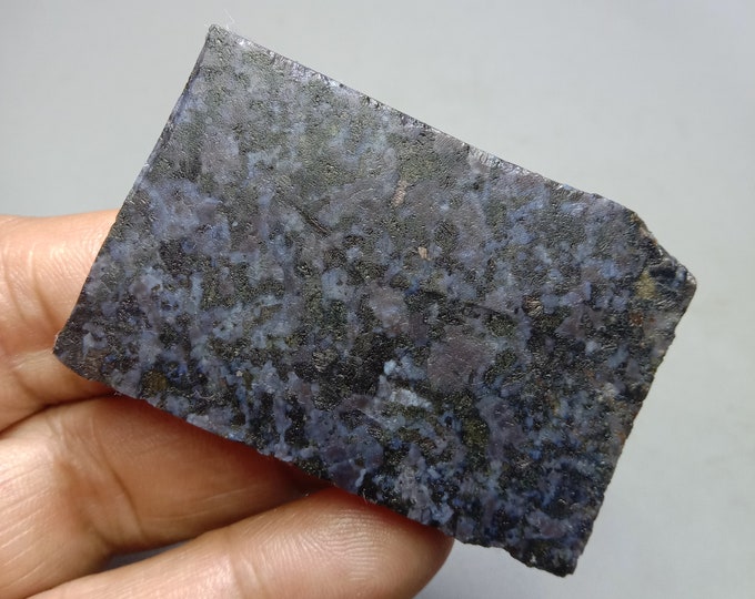 Mystic Merlinite Slab - Indigo Gabbro Raw Lapidary Slab Rough Slice 201 ...