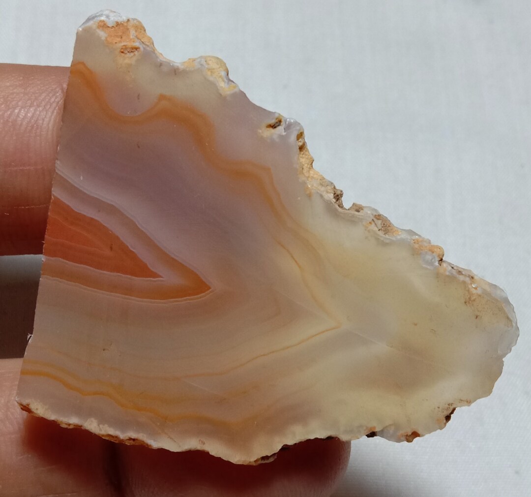 Agate Slab - Red Banded Crystal - Natural Banded Agate Unpolished Slab ...