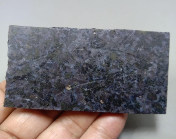 Mystic Merlinite Slab - Indigo Gabbro Raw Lapidary Slab Rough Slice 411 ...
