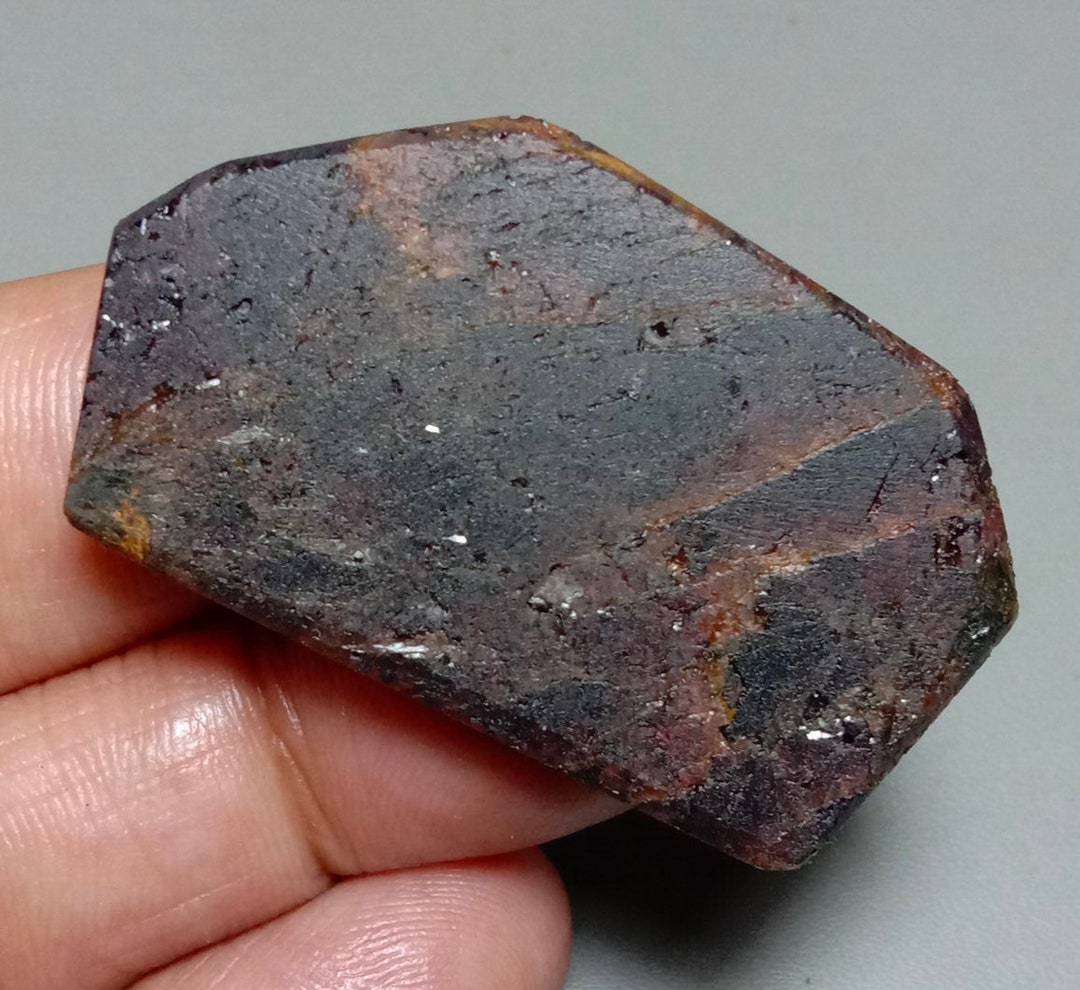 Garnet Red Garnet Crystal Natural Garnet Lapidary Slab 132.00ct ...