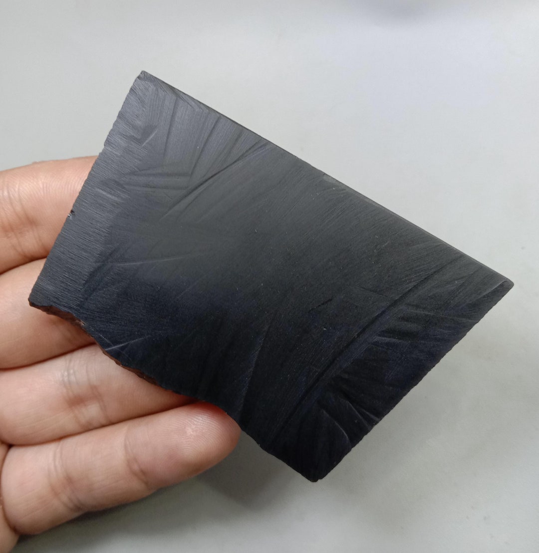 Black Onyx - Black Onyx Slab - Black Chalcedony - Lapidary Slab ...