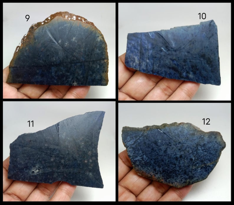 Blue Dumortierite Slab (#1-36): Raw Stone Slab for Lapidary, Jewelry ...
