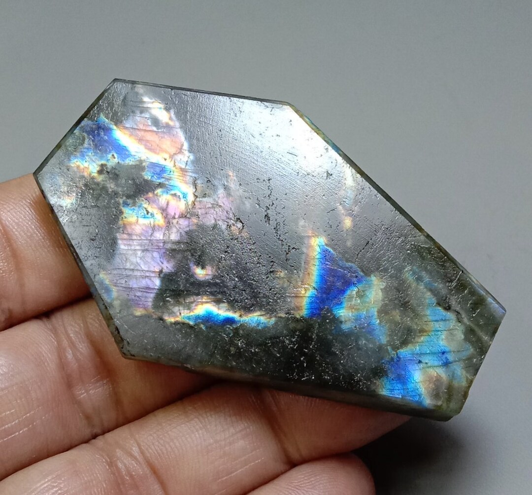 Spectrolite Crystal Slab AAA Quality Finland Spectrolite - Etsy
