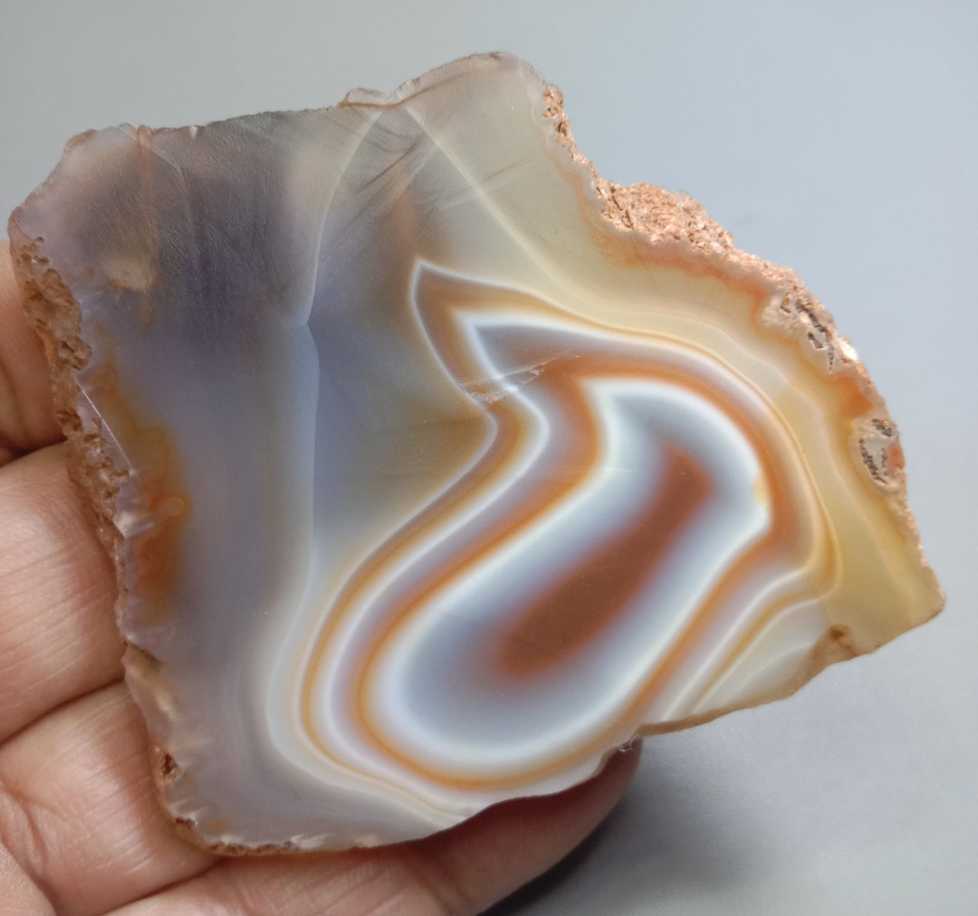 Red Banded Agate Slab Rare Banded Agate Lapidary Slab - Etsy