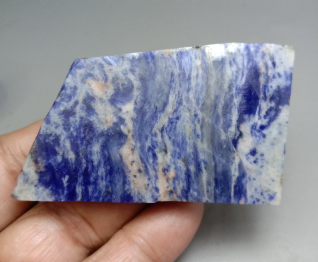 Sodalite Sodalite Ruogh Slab Raw Stone Lapidary - Etsy