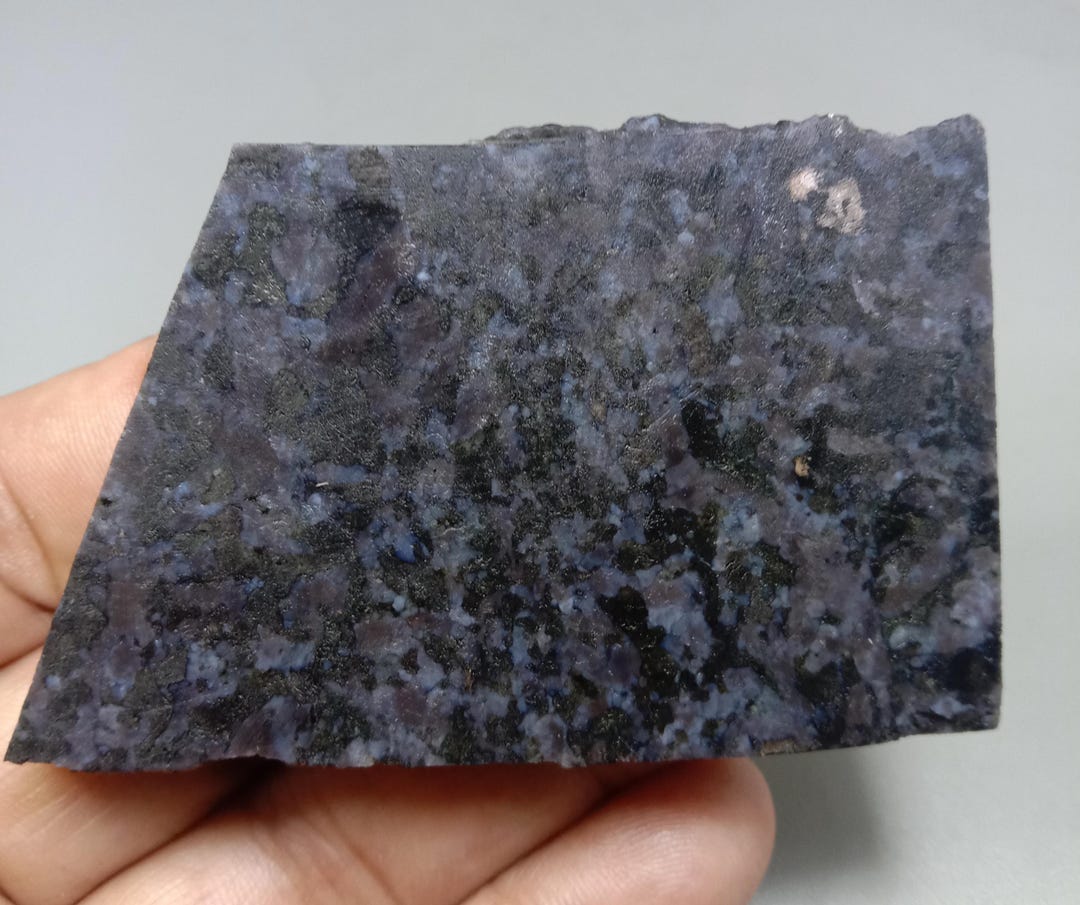 Mystic Merlinite Slab - Indigo Gabbro Raw Lapidary Slab Rough Slice 276 ...