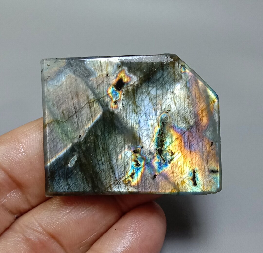 Spectrolite Crystal Slab AAA Quality Finland Spectrolite - Etsy
