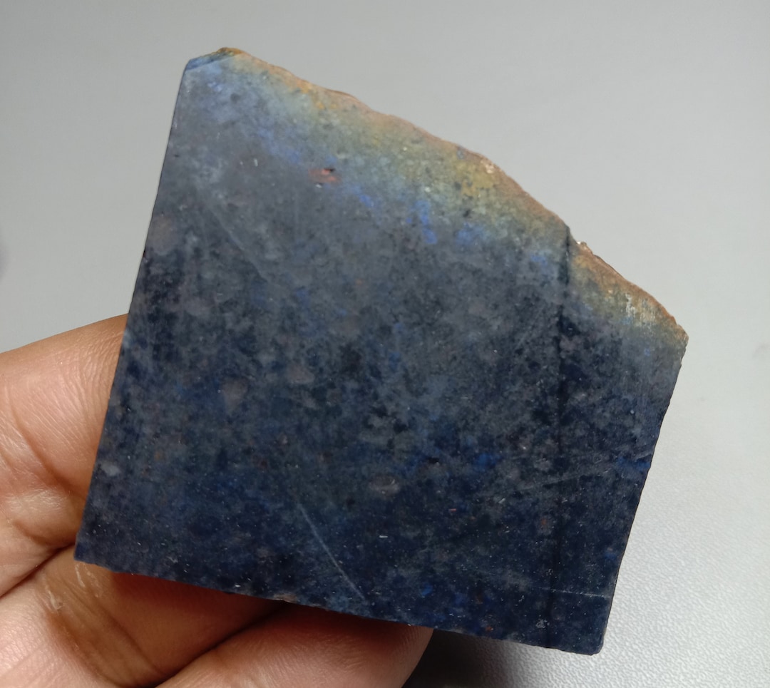 Dumortierite Crystal Slab Display Home Decor Rough Lapidary Unpolished ...