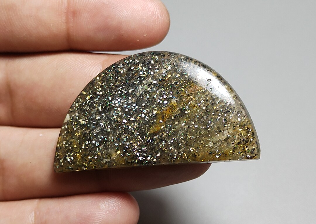 Sunstone Black Sunstone Crystal Black Gold Sunstone Cabochon Natural ...