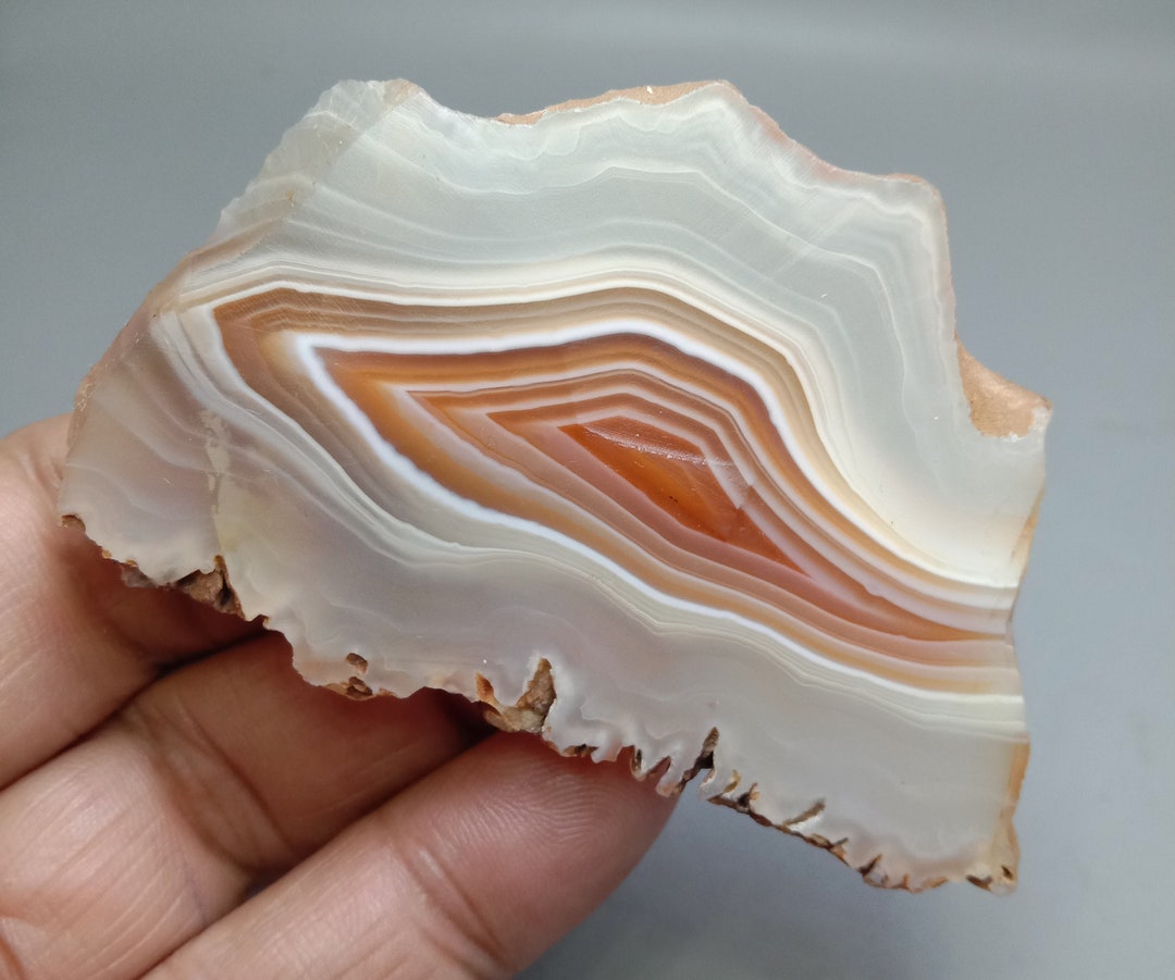 Red Banded Agate Slab Rare Banded Agate Lapidary Slab - Etsy