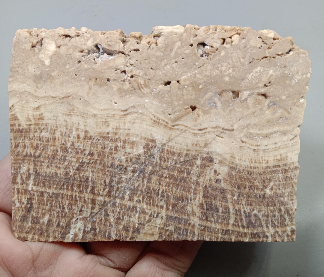 Raw Brown Aragonite Crystal Slab: Natural Pearuven Stone (602.00ct ...