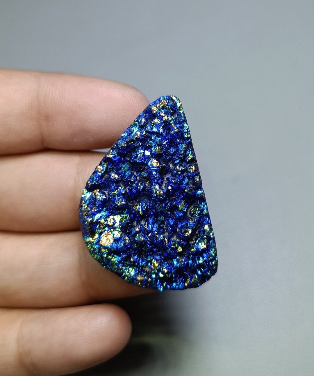 Druzy - Titanium Drusy - Lots of Sparkling Coated Drusy Crystal 74.00ct ...