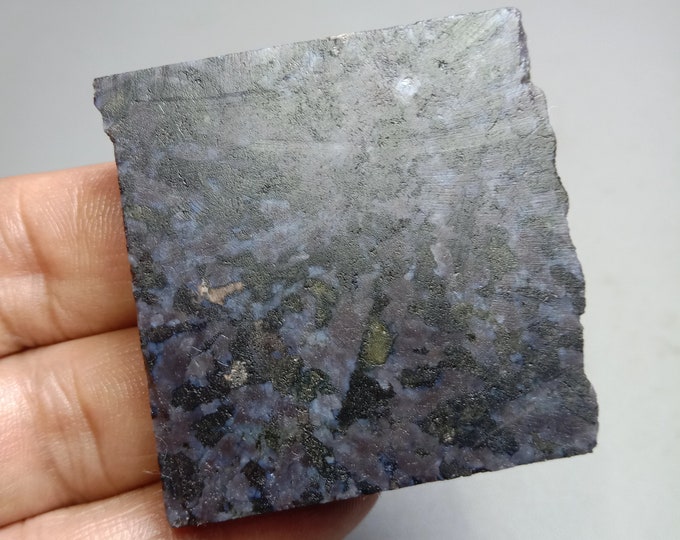 Mystic Merlinite Slab Indigo Gabbro Raw Lapidary Slab Rough Slice 202 ...