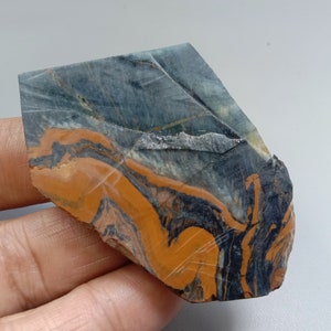 Tiger Eye blue Hawks Eye Unpolished Slab Blue Tiger Eye Lapidary Rough ...